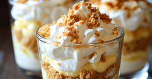 Lemon Pie Parfait Cups - Baked In Bliss